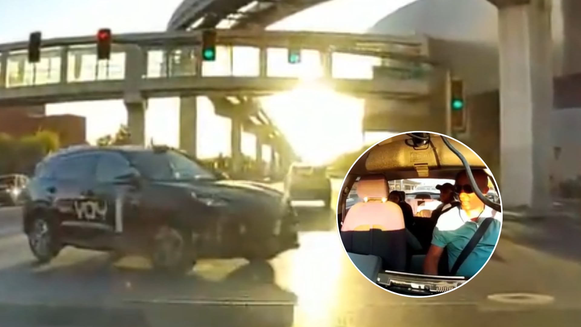 Video: Remote-operated car runs red light in front of taxi, says Las ...