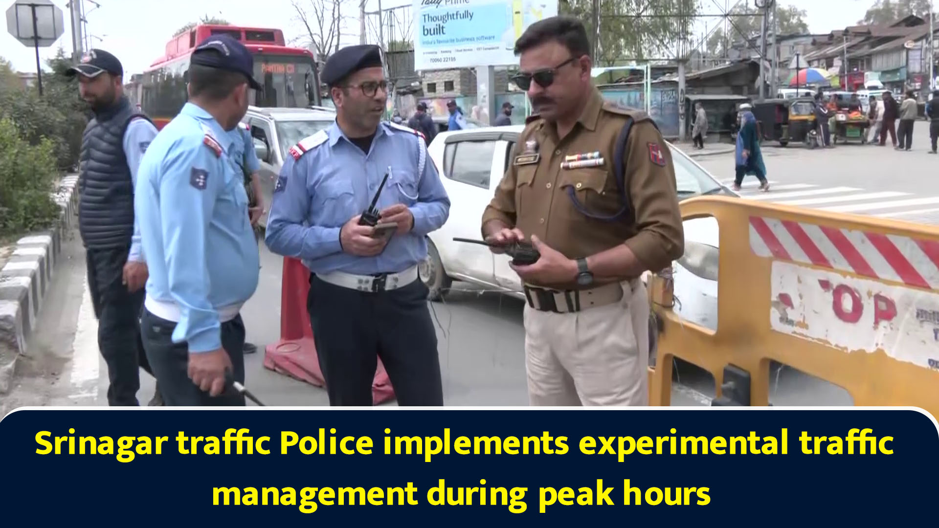 Srinagar traffic police implements experimental traffic management ...