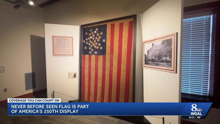 Civil War-era flag takes center stage in Gettysburg