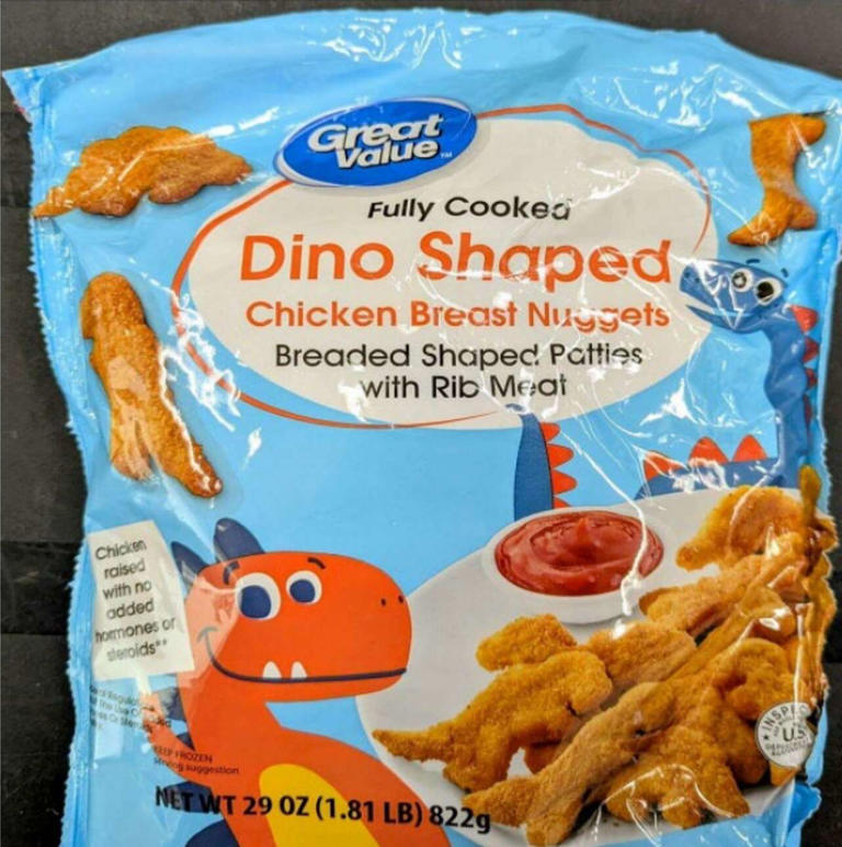 Walmart Great Value dinosaur chicken nuggets may have high levels of ...