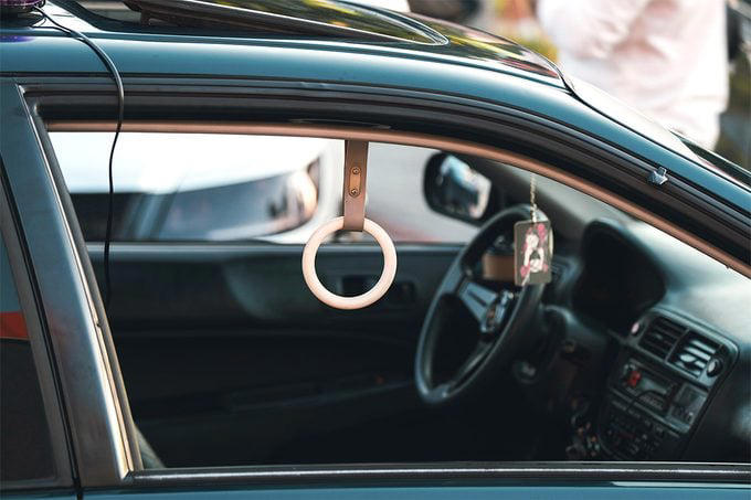 If you see a heart with horns hanging on a car, here’s what it means
