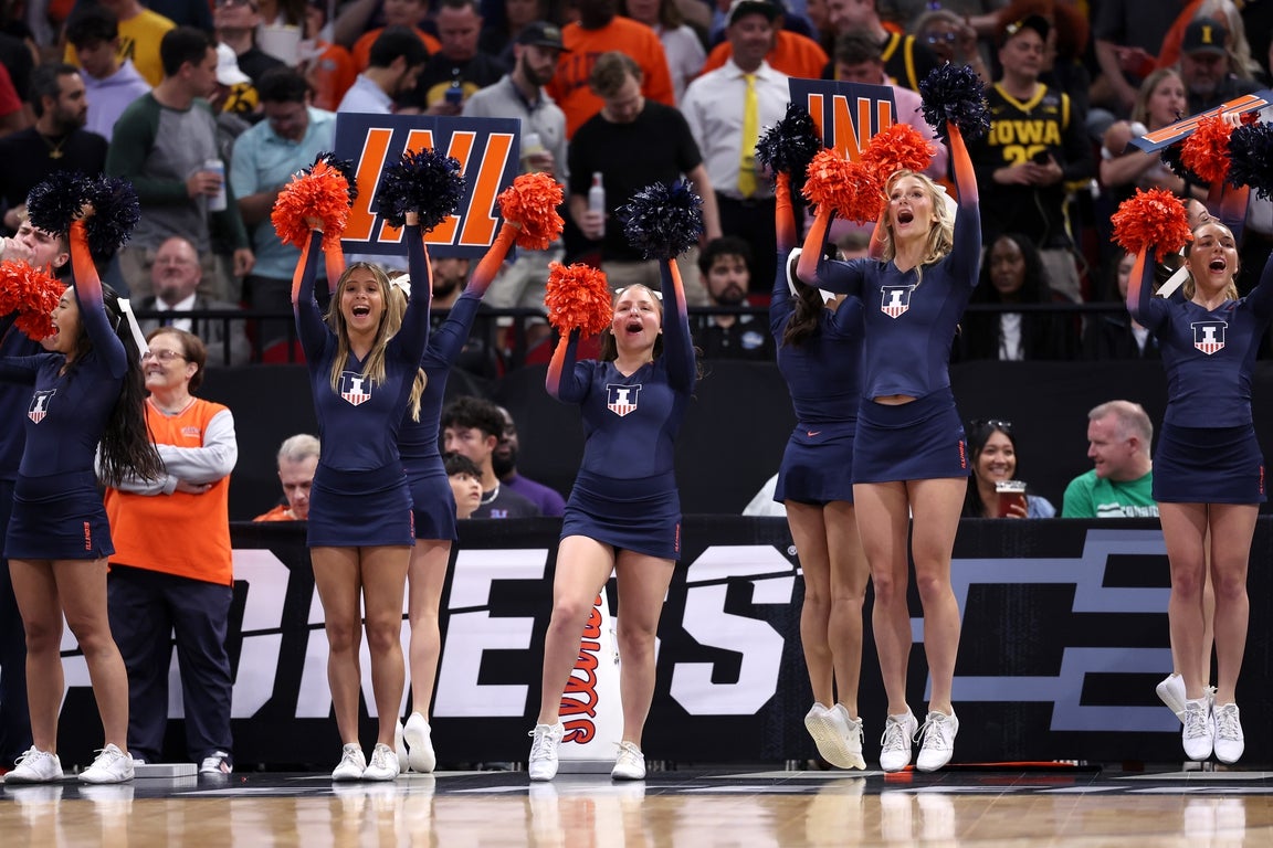 Incredible photos of Final Four-bound Illinois Fighting Illini cheerleaders