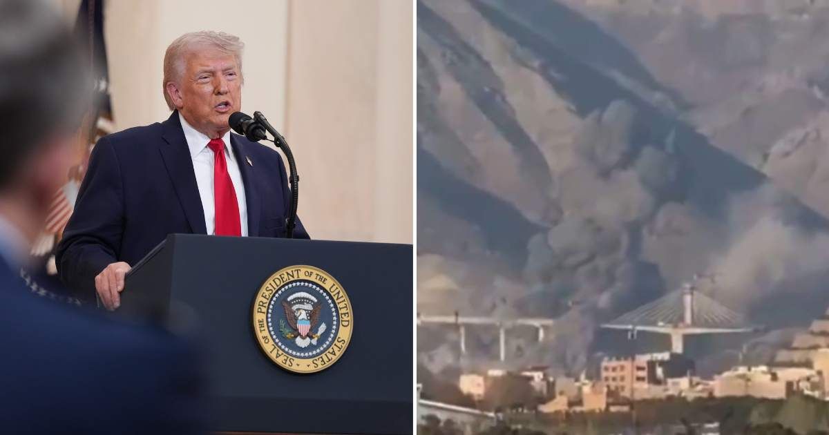 Trump shares video of Iran’s biggest bridge destroyed in US strike ...