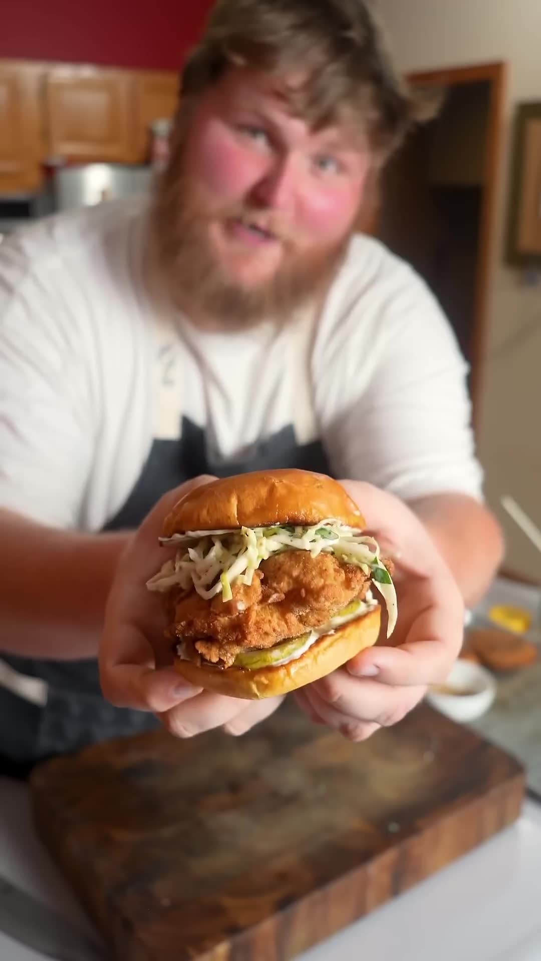 Unusual fried chicken technique for making the perfect chicken sandwich