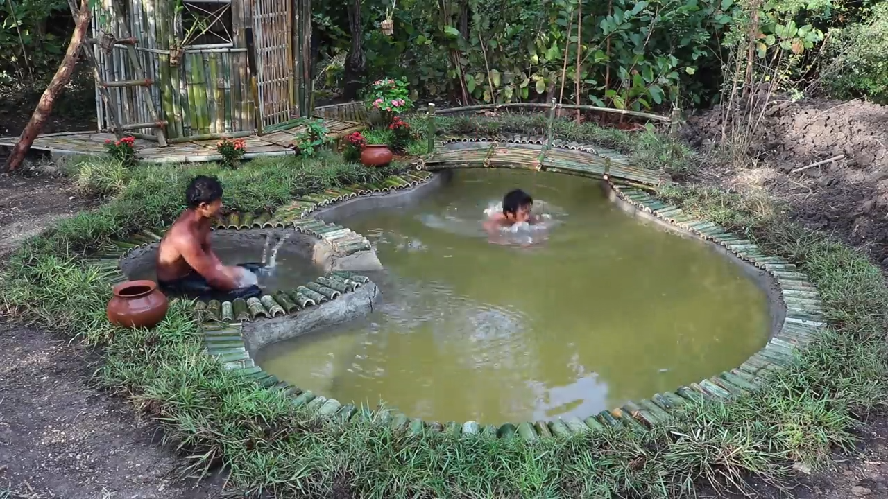 Watch these primitives push through fatigue to build a pool that ...