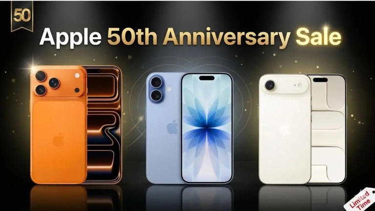Apple 50th anniversary sale: Check best deals on iPhone 17 Pro Max ...