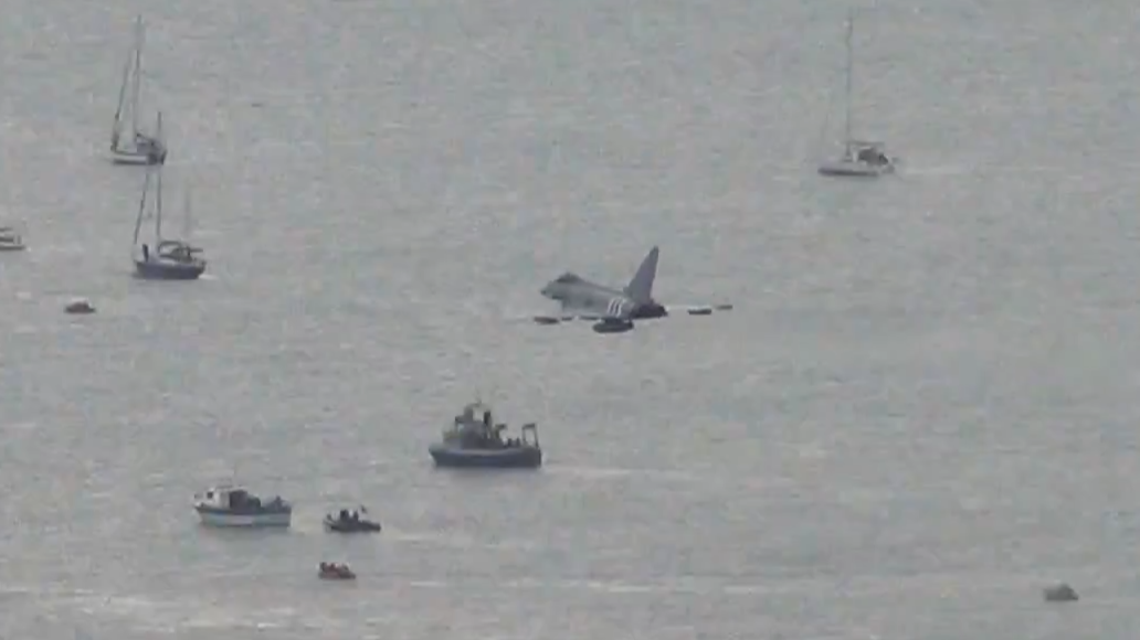 Watch this typhoon perform in heavy rain - "That is next level flying"