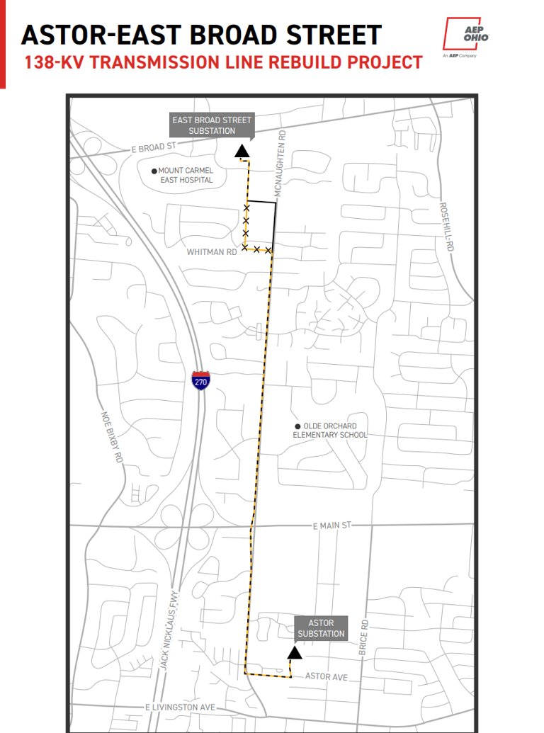 AEP work will cause traffic changes along a major road on Far East Side