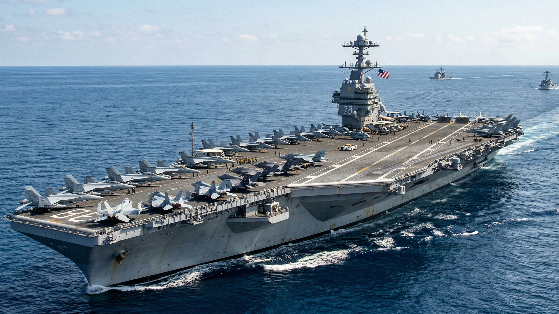 Le USS Gerald R. Ford reprend la mer après des réparations suite à un ...