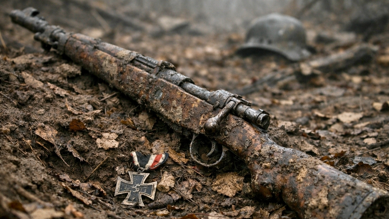 A rifle, a medal, and scattered battlefield traces turned this Eastern ...