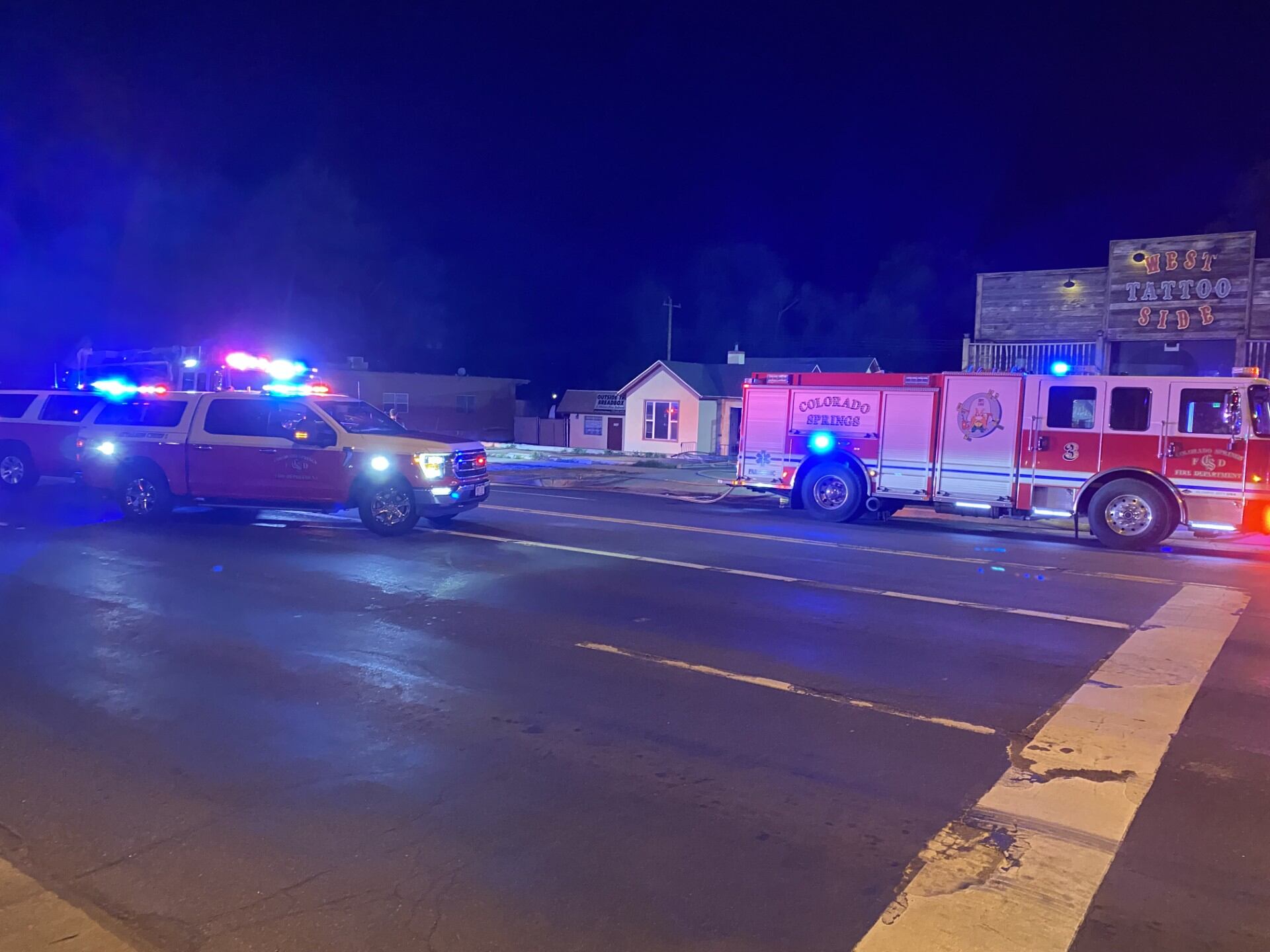 Crews knock down structure fire in Old Colorado City