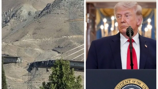 Trump warns again with Iranian B1 bridge collapse clip, Iran says bring ...