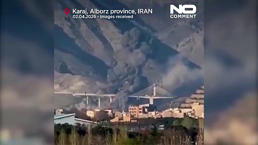 Watch: Strike hits major Iranian bridge near Tehran, killing at least 8 ...