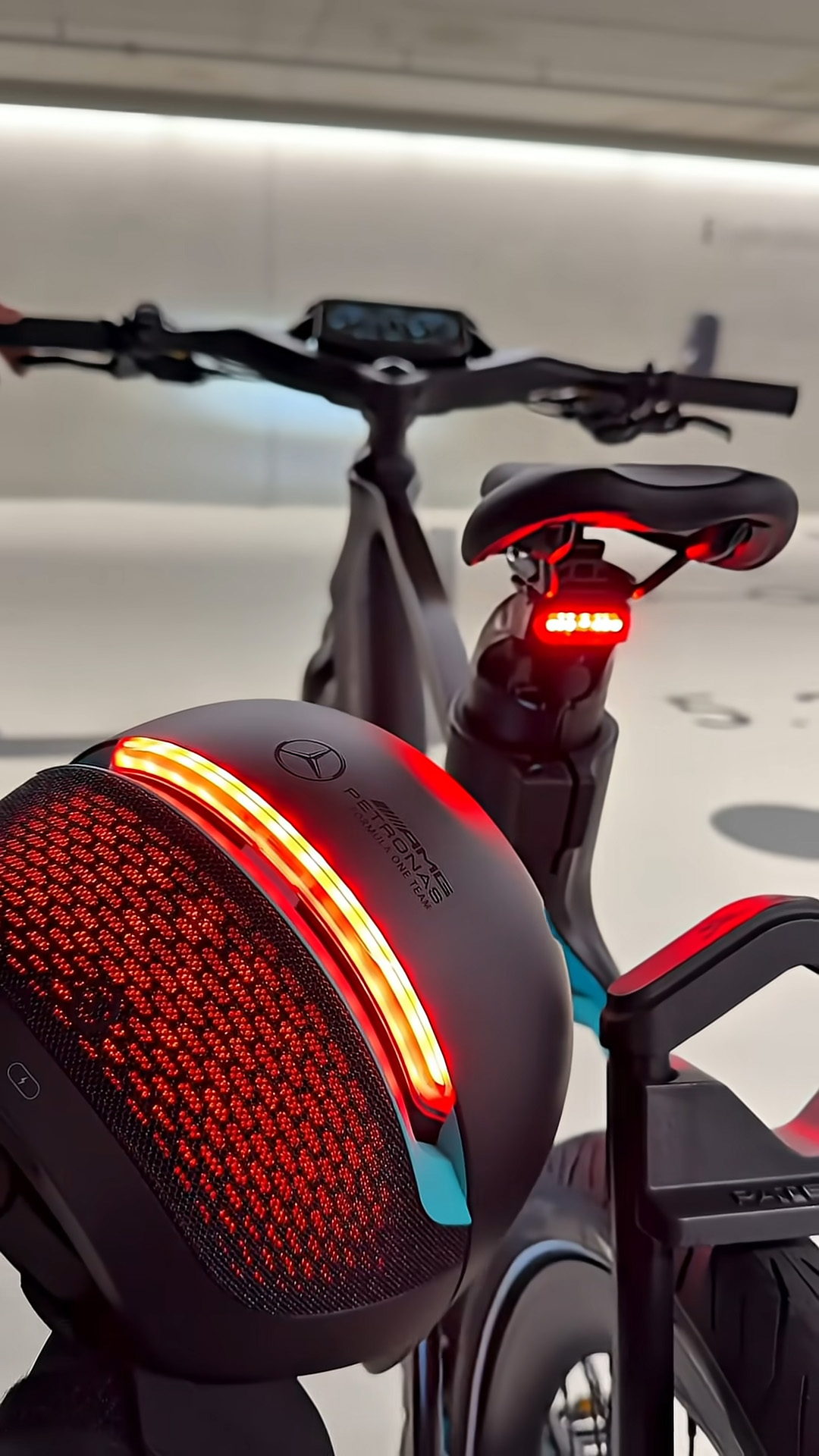 Futuristic design of the new Mercedes electric bicycle