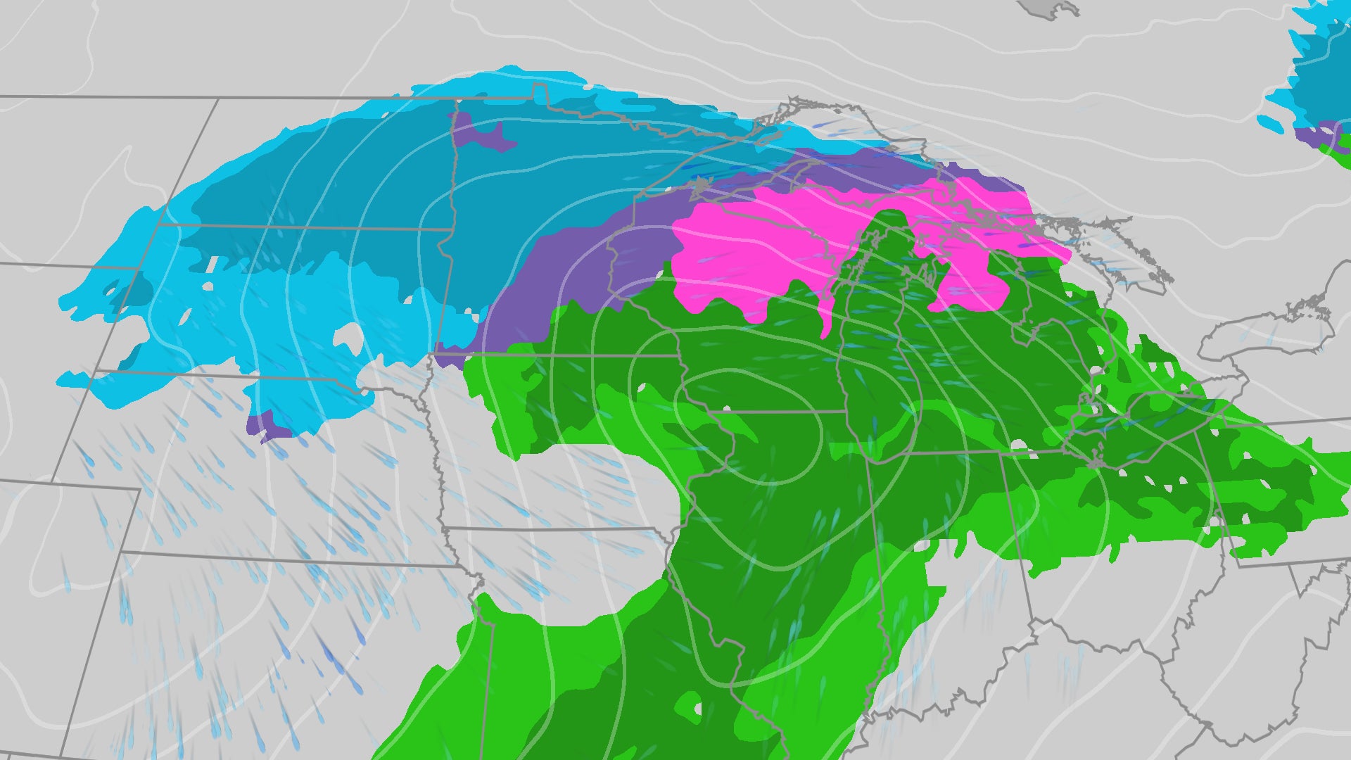 One-two punch for Midwest, Great Lakes; more snow, ice