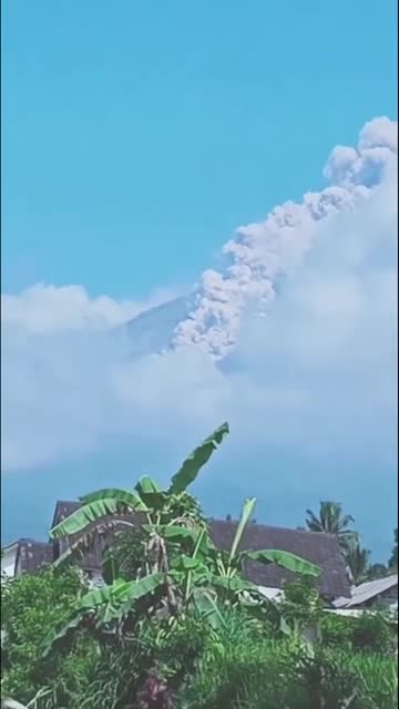 Semeru volcano eruption sends high ash in Indonesia
