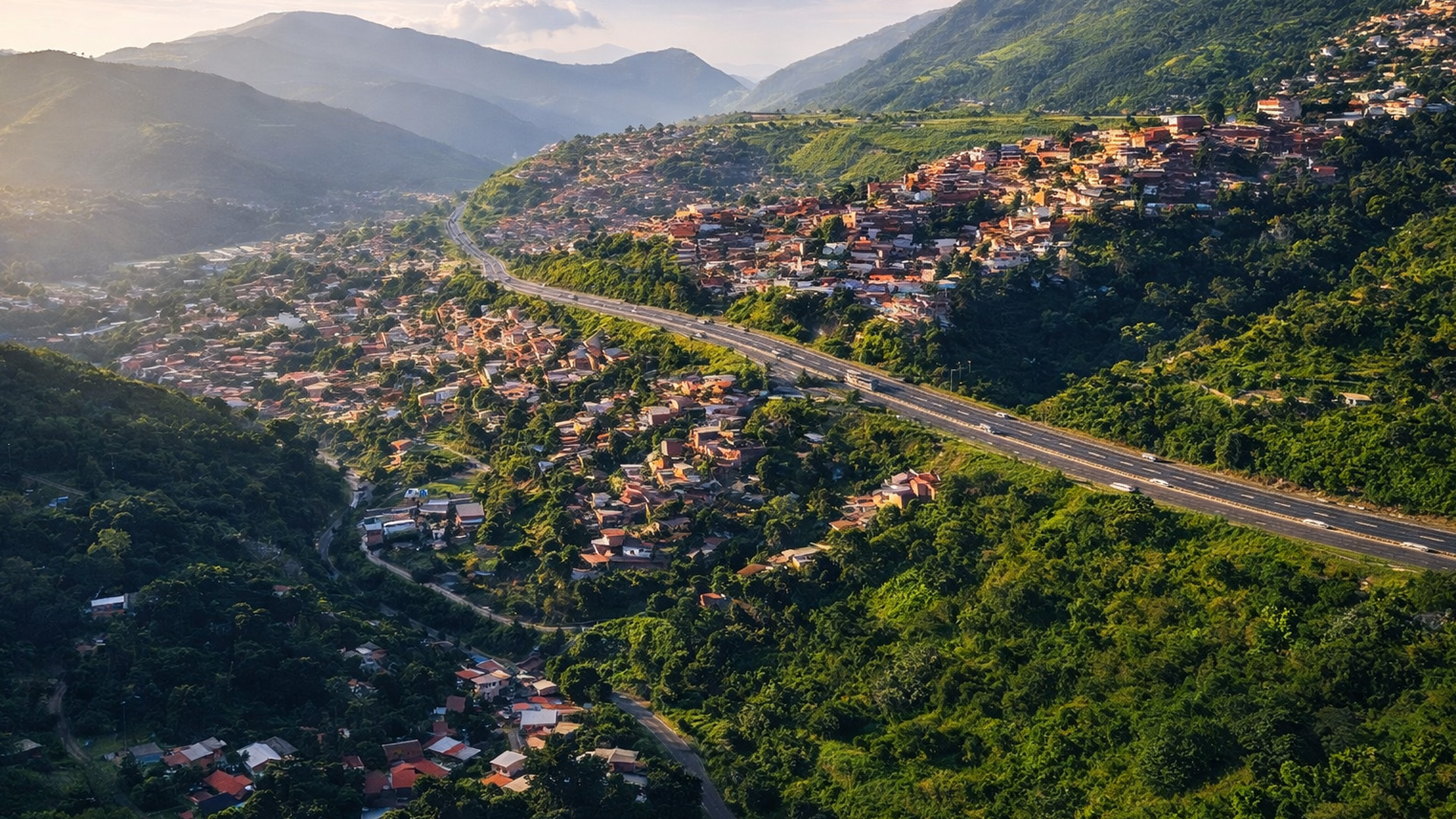 Caracas: rodeada de montañas y carreteras serpenteantes