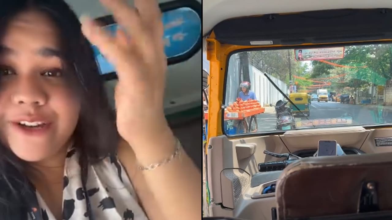 Bengaluru auto driver stops mid-ride to buy pomegranate, video goes ...