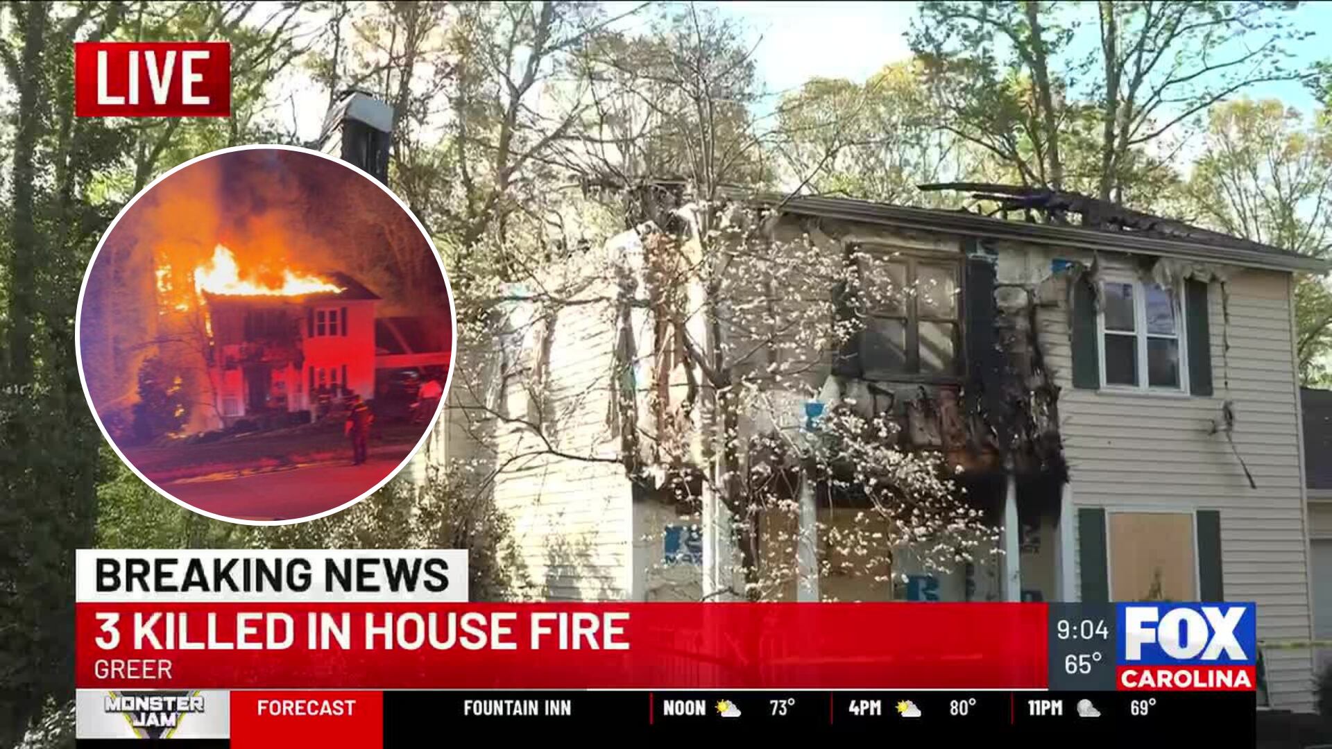 Coroner identifies 2 women, toddler killed in Greer house fire