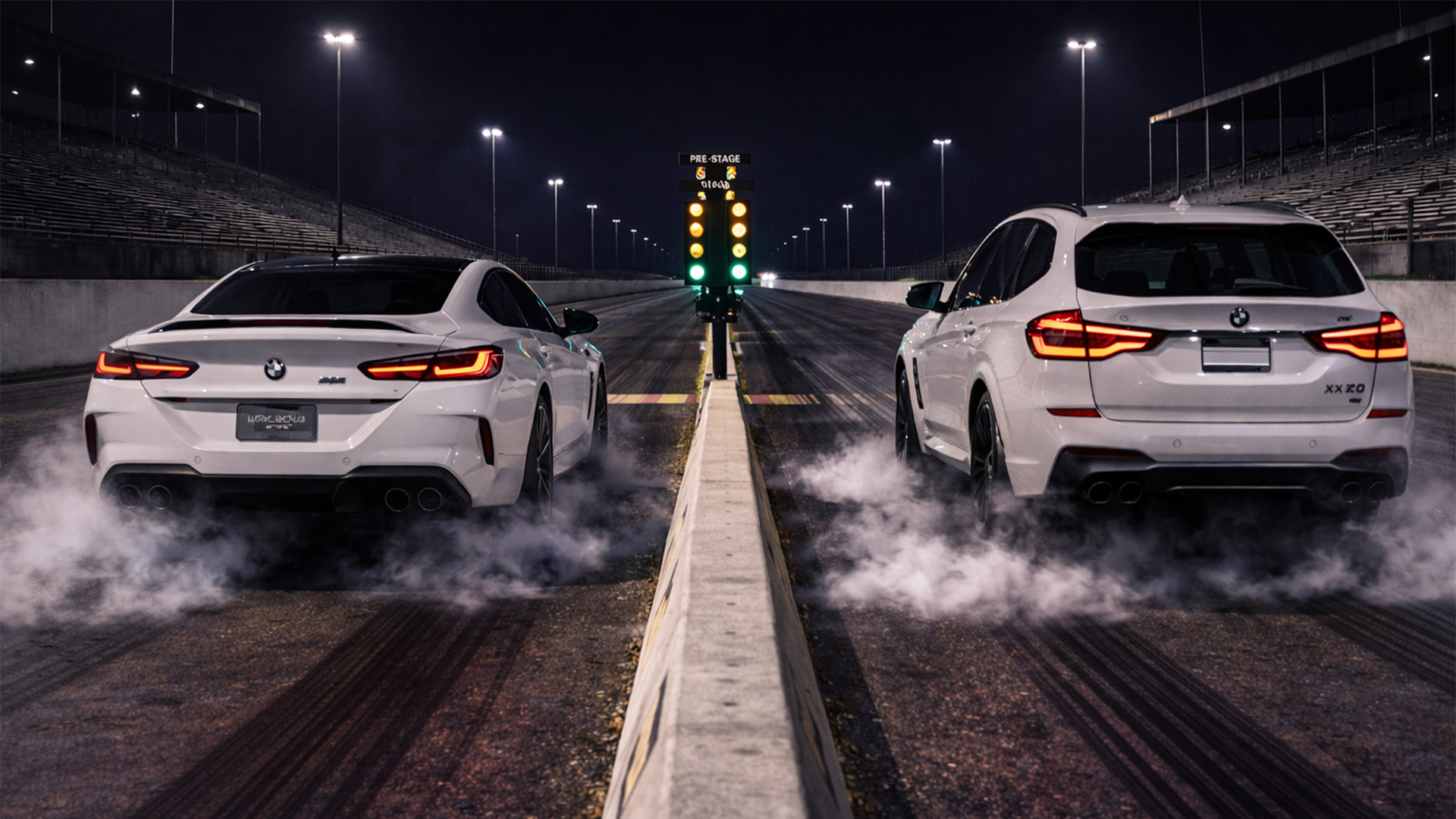 BMW M8 Competition vs tuned BMW X3M drag race