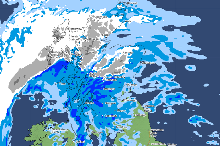 Exact time Storm Dave to hit Scotland with up to 20cm snow, 90mph gales ...