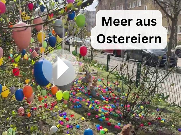 Oster-Wahnsinn: Video zeigt Berliner Straße voller Ostereier