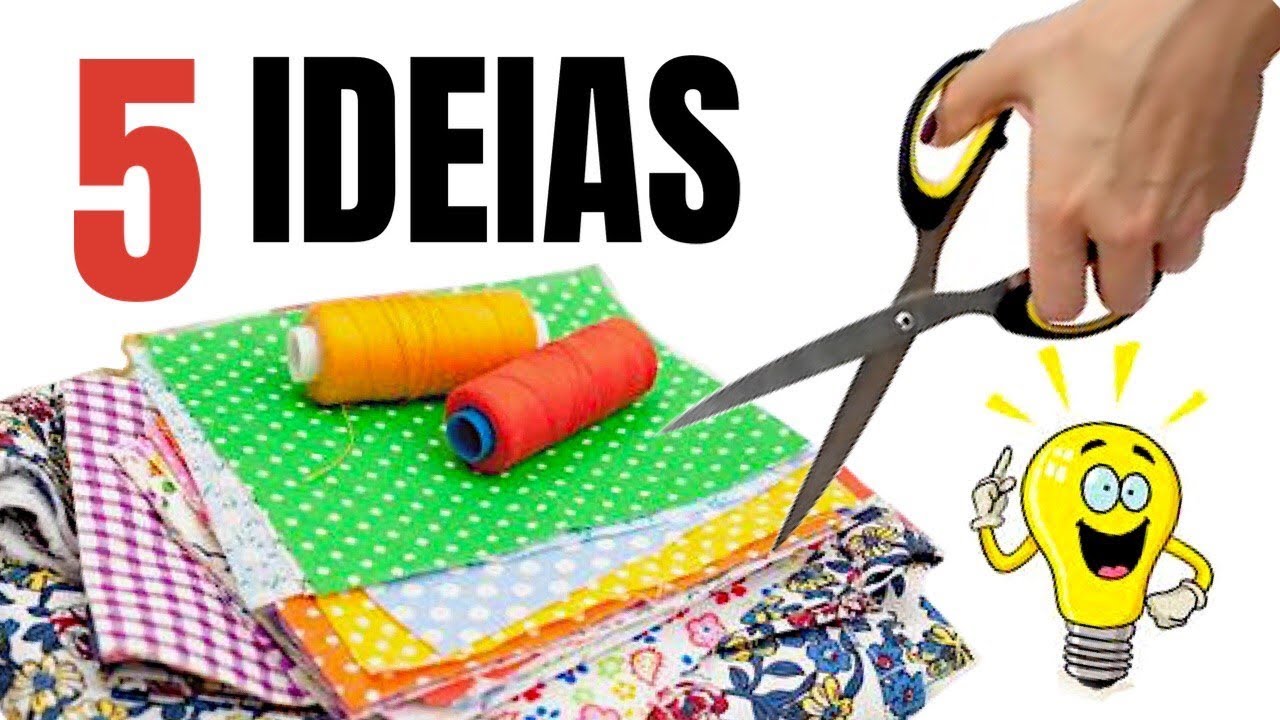 5 ideias criativas com retalhos de tecido | Reciclando com Luci no show ...