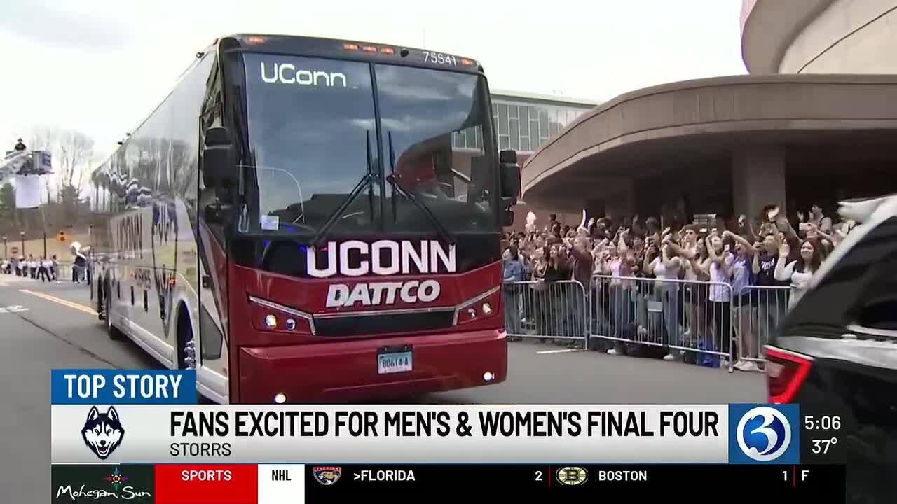 UConn fans board bus, head to Final Four in Indianapolis