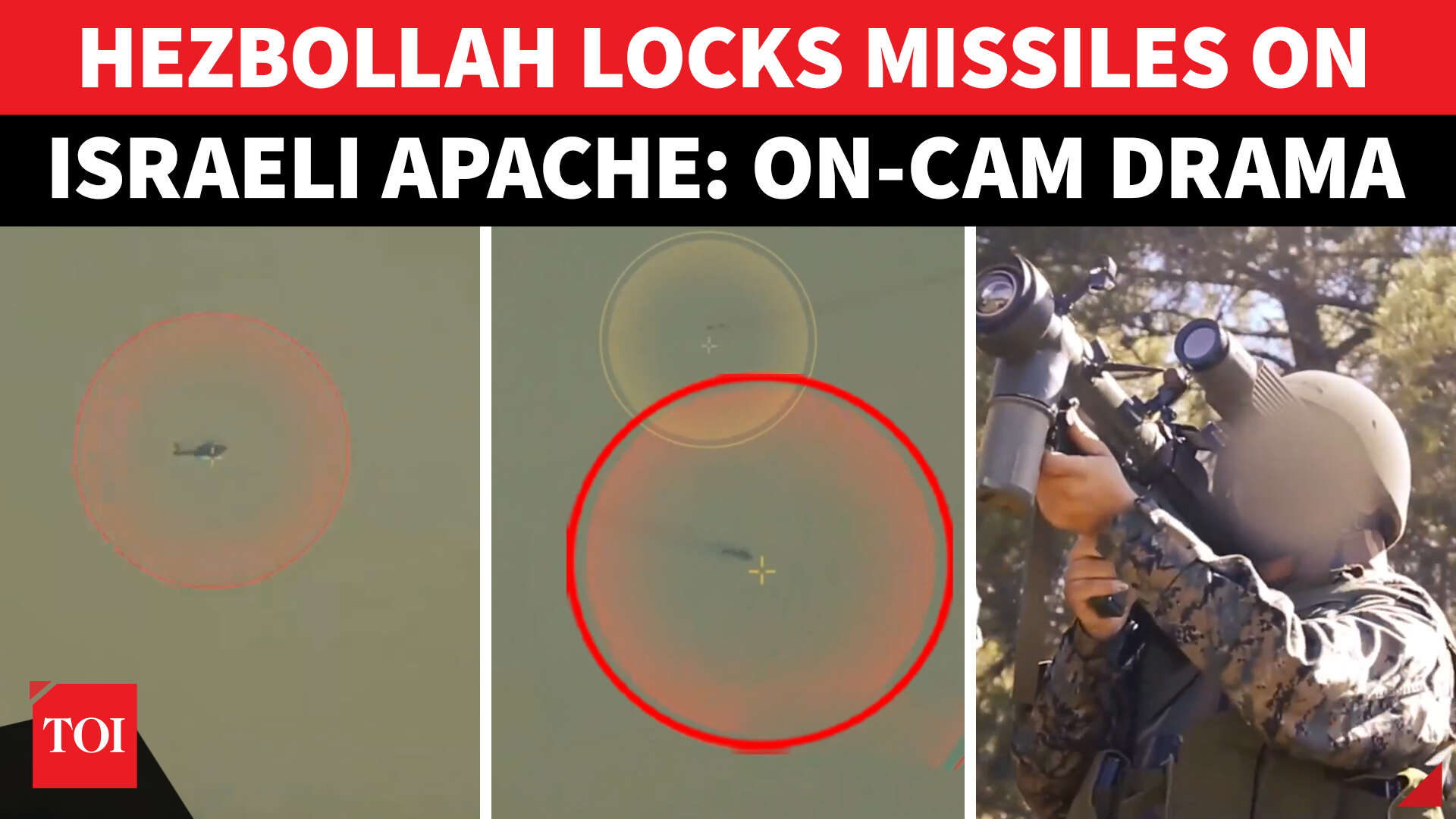 Israel Air Force VS Hezbollah: Militants lock missiles on Apache ...