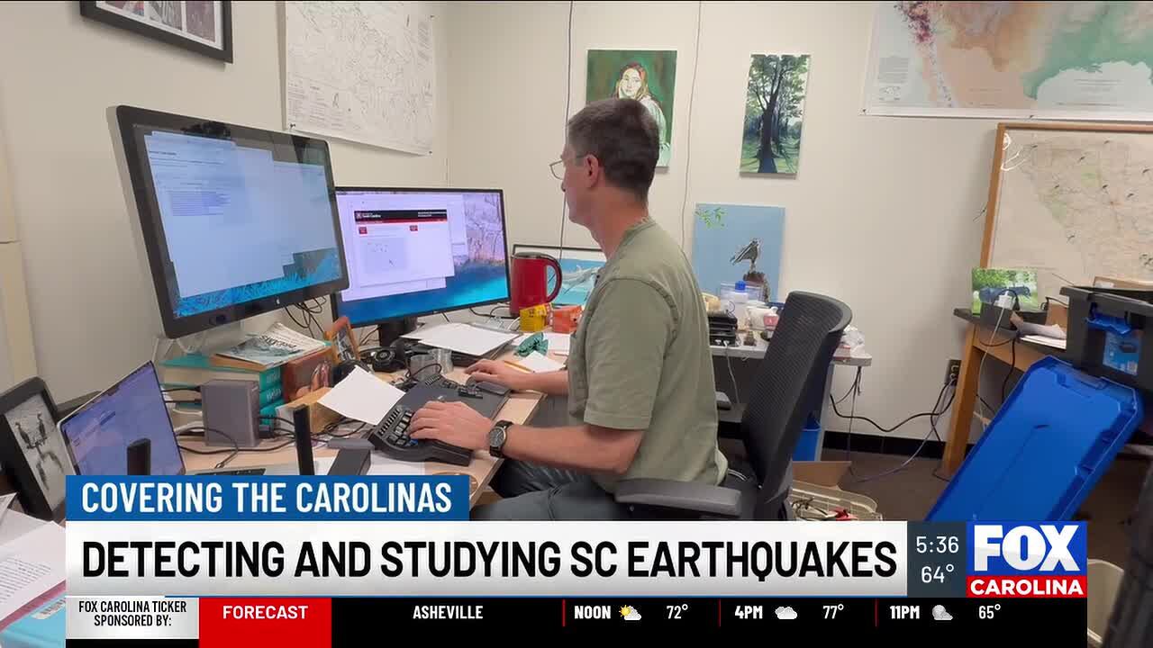 USC scientist explains how instruments detect earthquakes in South Carolina