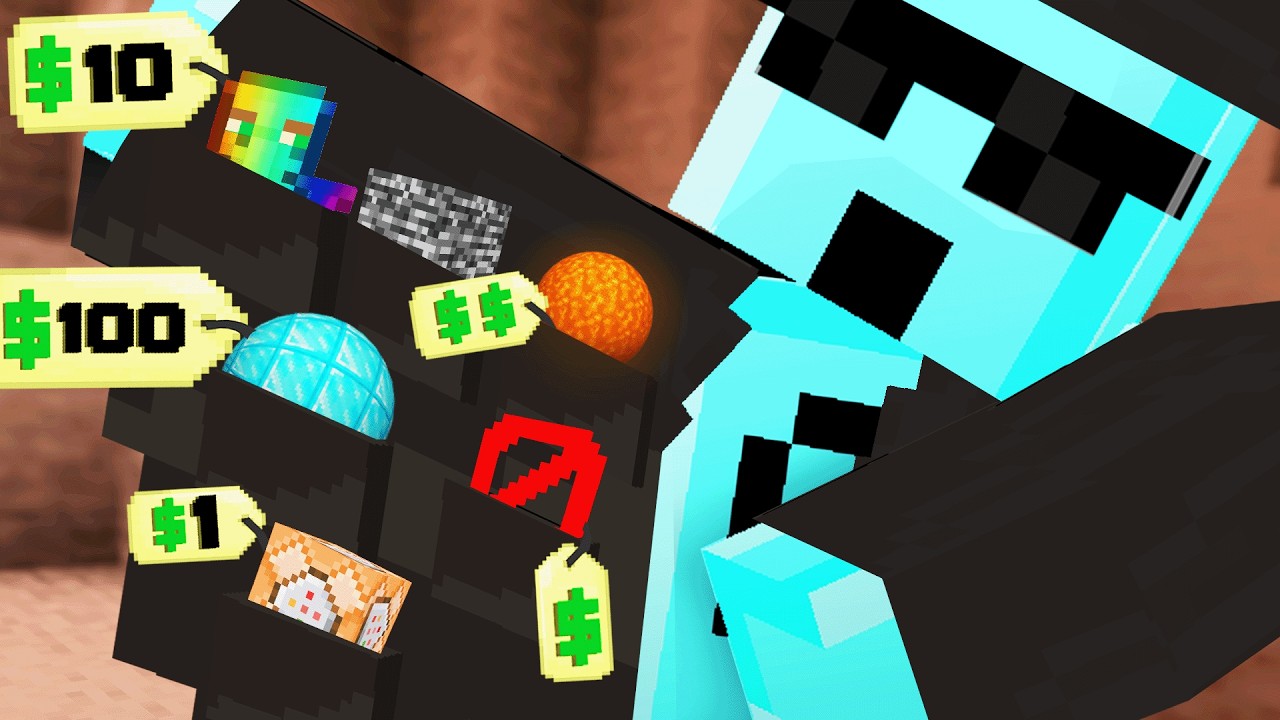 I opened a secret illegal store for rare items in Minecraft