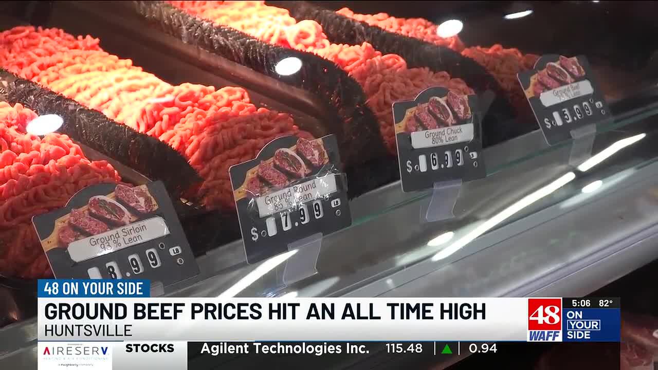 Ground beef prices hit record high numbers
