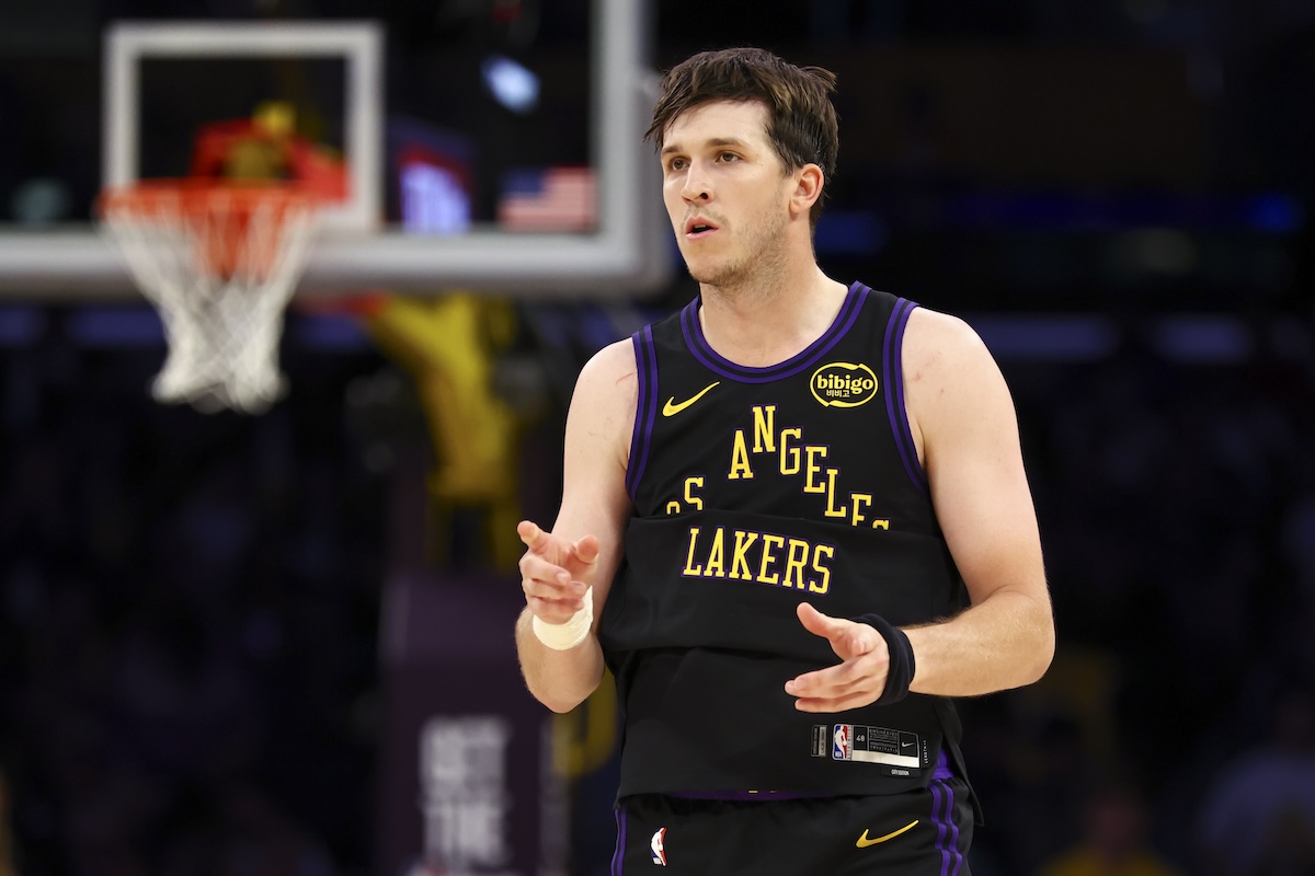 Lakers' Austin Reaves has fiery exchange with fan after Luka Doncic injury