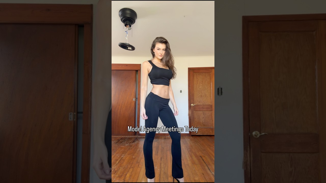 A model celebrates finally getting signed by a modeling agency