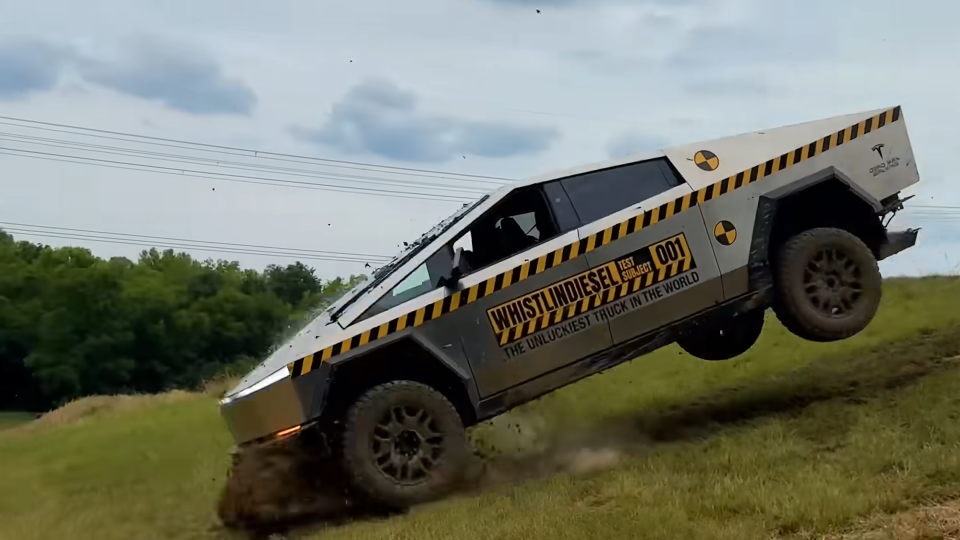Watch what happens when you push a Cybertruck too far