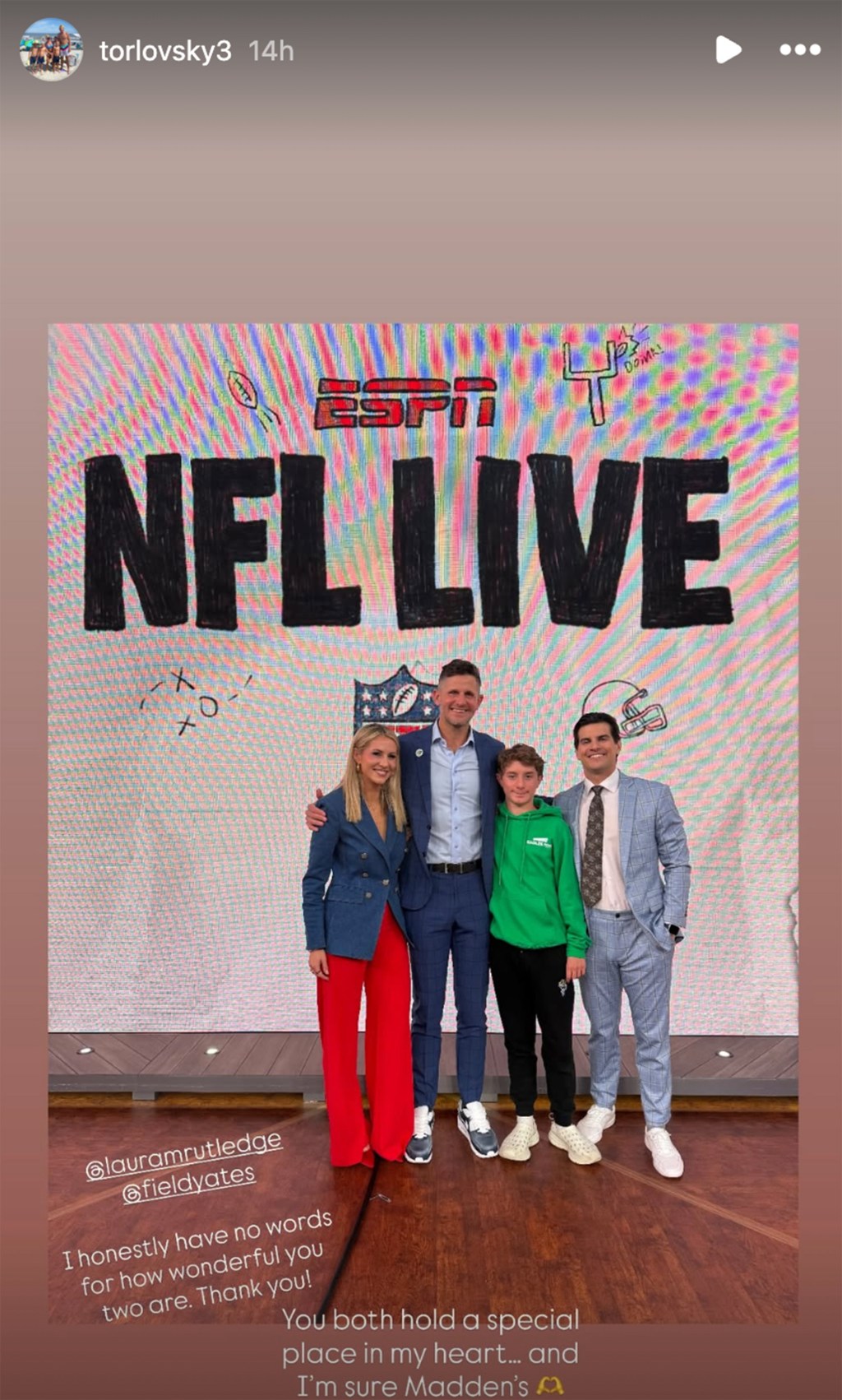 Dan Orlovsky cries on air as autistic son brightens ESPN broadcast in ...