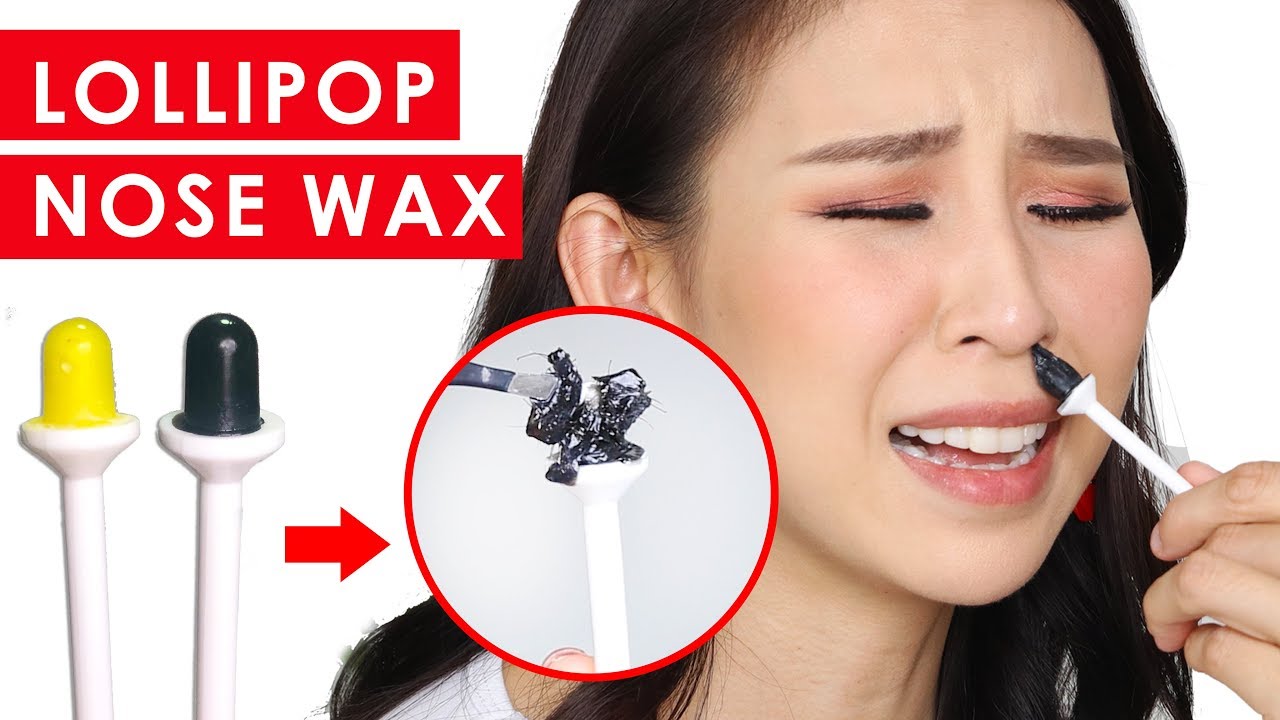 Lollipop nose waxing gone wrong!
