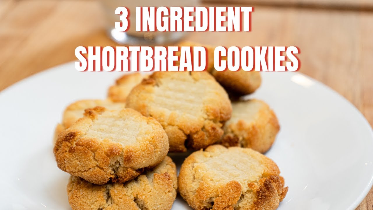3 ingredient short bread cookies! How to make low carb shortbread ...