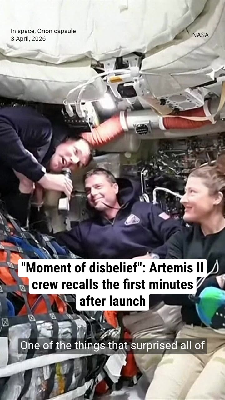 "Moment of disbelief": Artemis II crew recalls the first minutes after ...