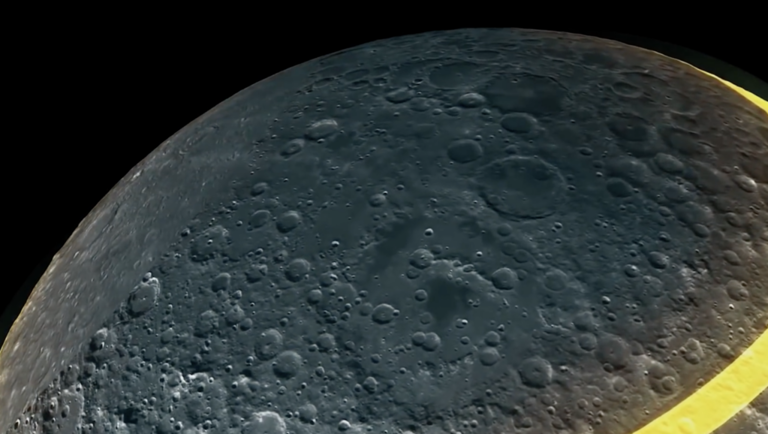 What would be found beneath the moon’s surface?