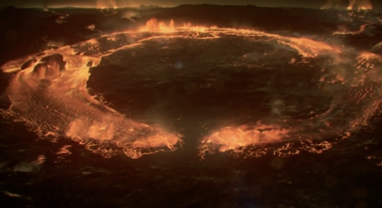 What would be found beneath the moon’s surface?