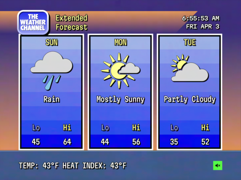 Where can you find 90s Weather Channel? Take a peek at new RetroCast