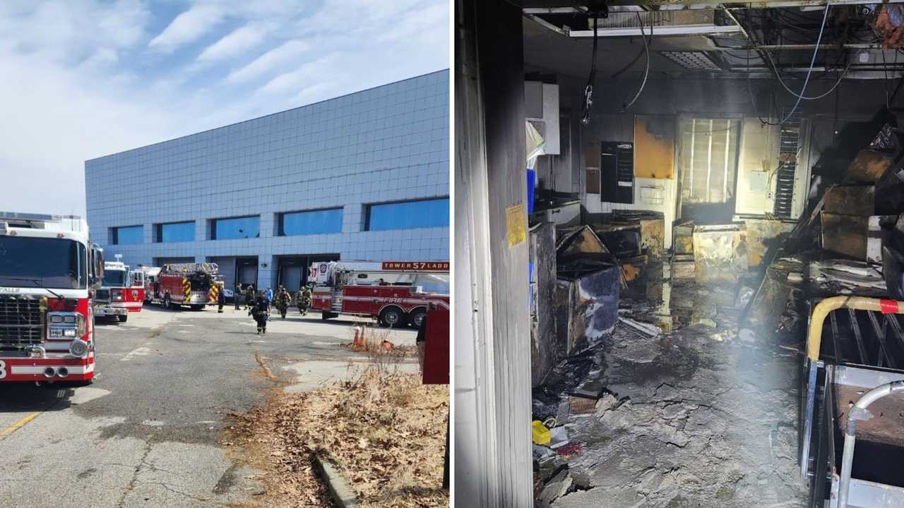 Suspicious fire breaks out inside former IBM building in Westchester