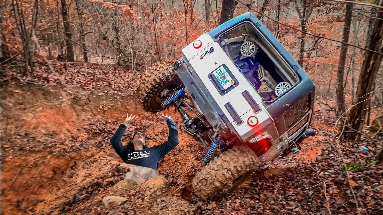 What our Wrangler faced on a black diamond trail