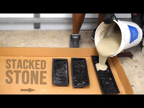 How to create stacked concrete stones