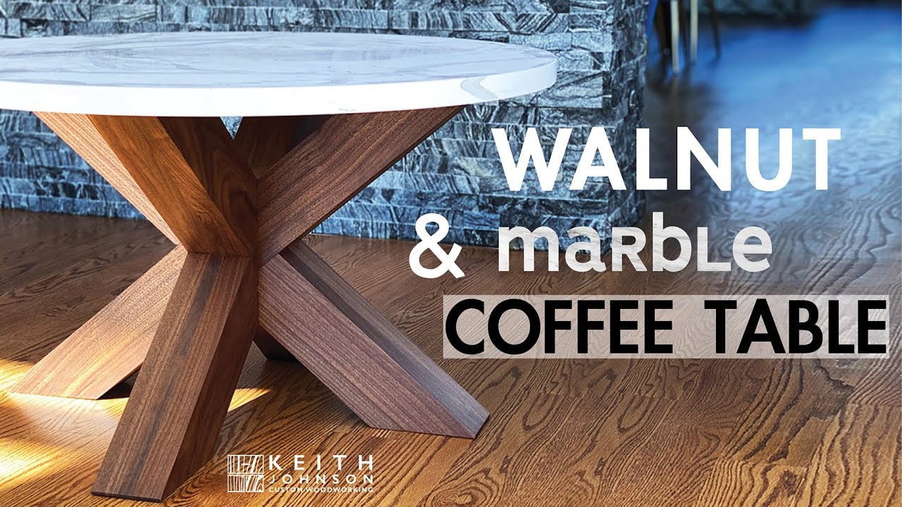 Let's build a coffee table (walnut, marble)