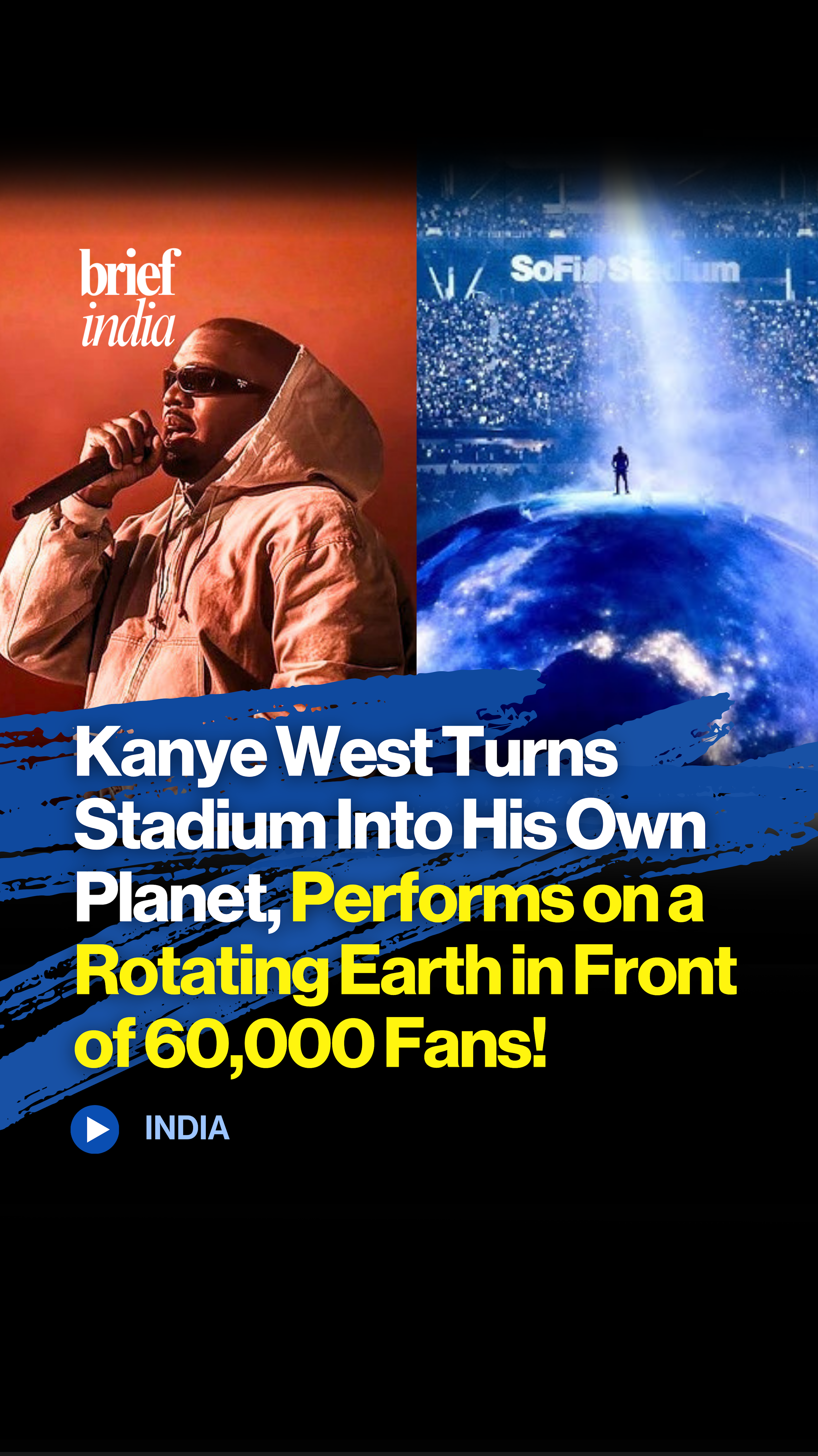 Kanye West (Ye) turns stadium into his own planet, performs on a ...