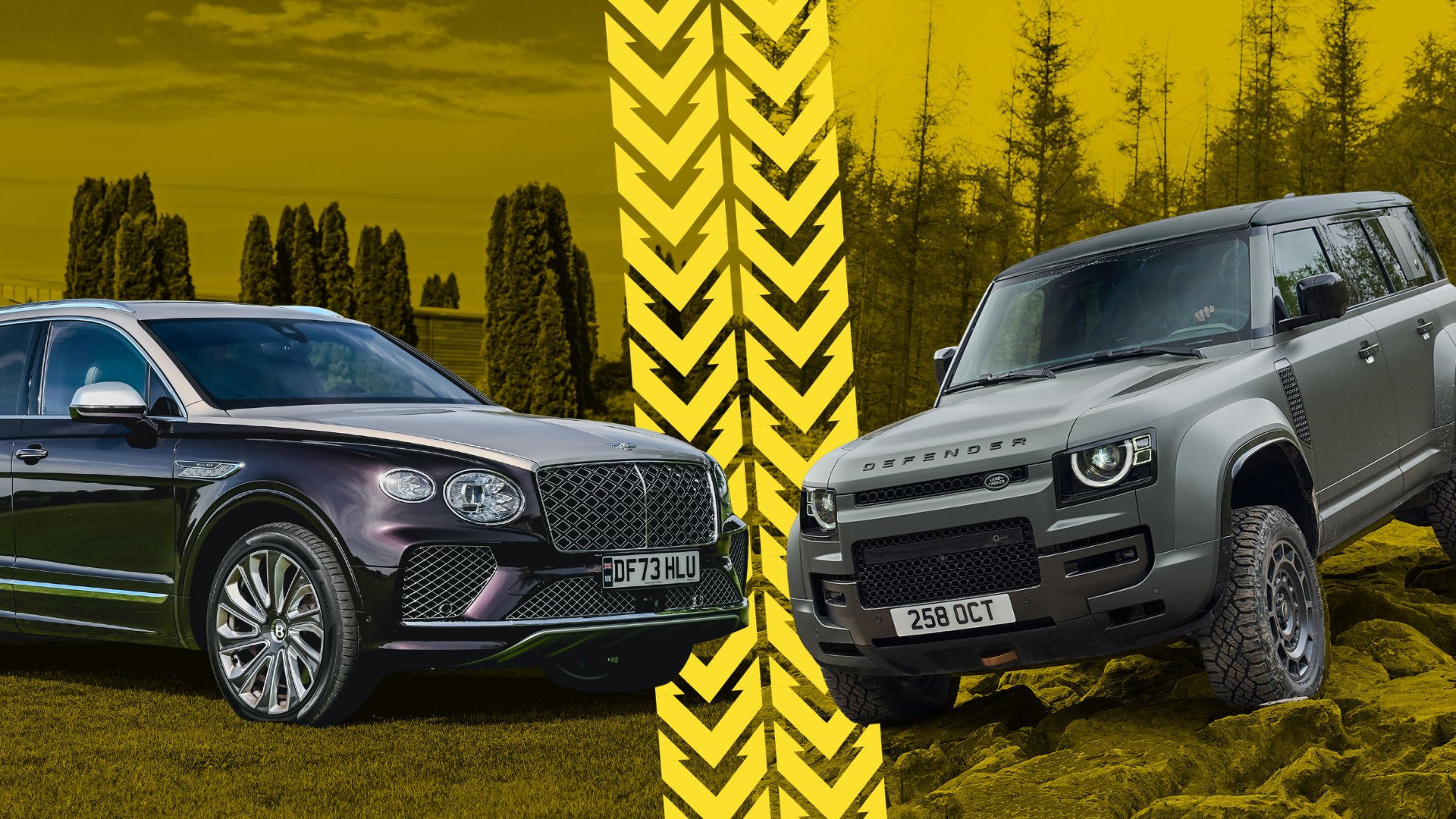 Land Rover Defender OCTA vs Bentley Bentayga EWB British SUV royalty ...