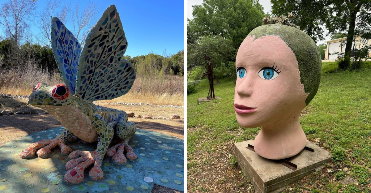 The Texas drive where giant sculptures appear in the middle of nowhere