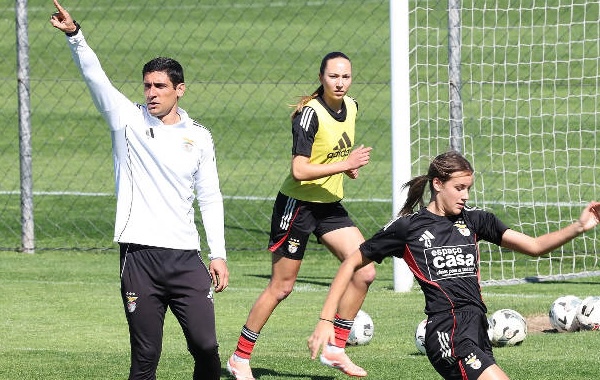 Inês Meninas está de volta aos treinos do Benfica após lesão